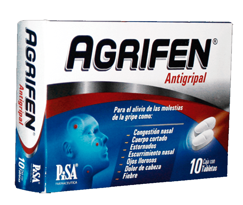 Agrifen Acetaminophen Chlorpheniramine 40 tabs - Starting with A - medsmex